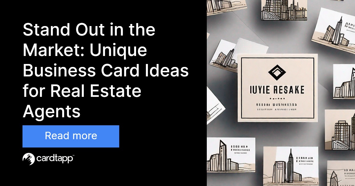 Stand Out in the Market: Unique Business Card Ideas for Real Estate ...